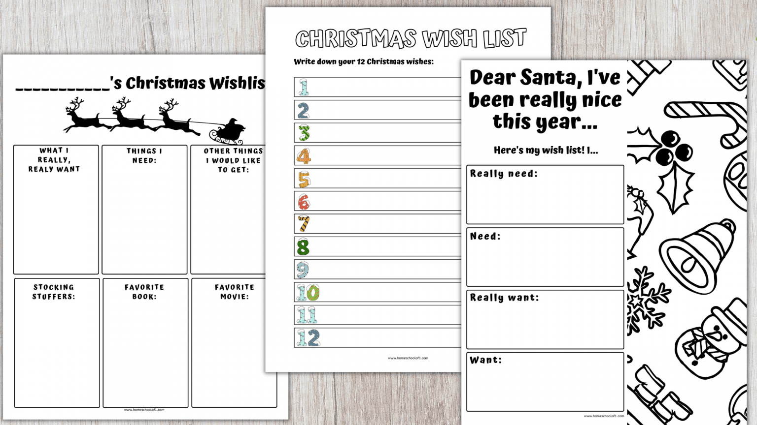 6 Free Letters To Santa Wish Lists (& Where To Send Them)