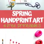 Spring Handprint Art | Free Printable Keepsakes for Kids