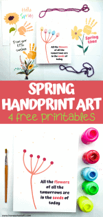 Spring Handprint Art | Free Printable Keepsakes for Kids