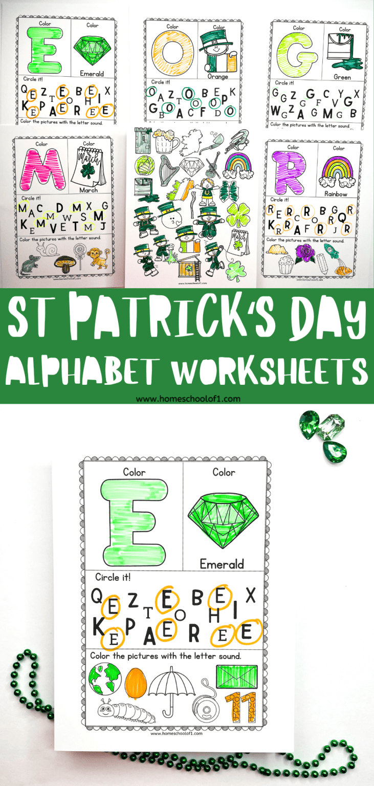 Free St Patrick's Day Alphabet Worksheets