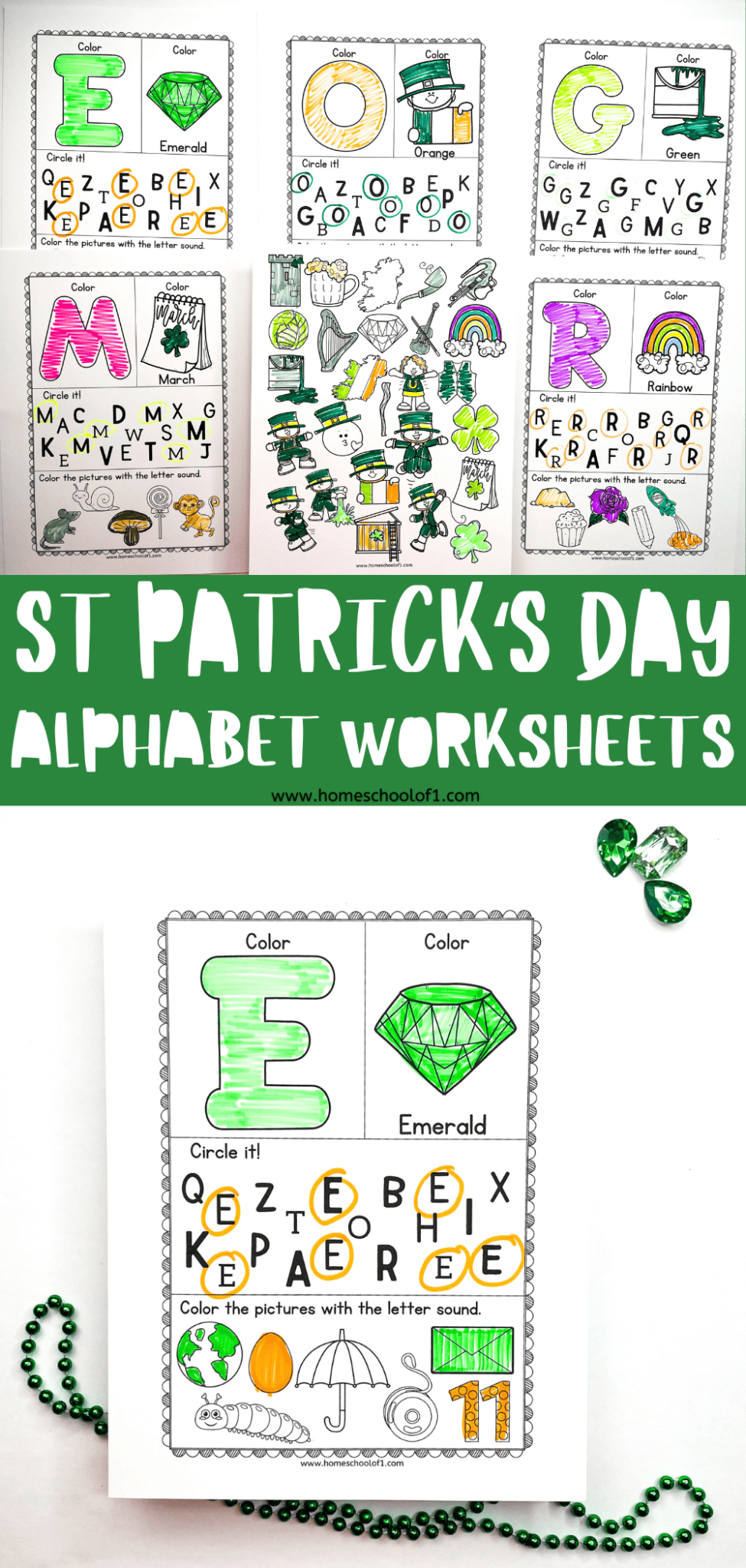 Free St Patrick's Day Alphabet Worksheets
