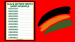 Black History Month Word Scramble (easy & hard versions)