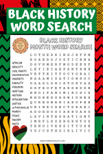 Black History Word Search (free printable) - Homeschool of 1