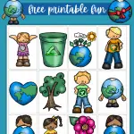 Free Earth Day Memory Game Printable for Kids