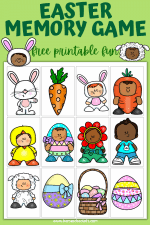 Easter Memory Game Printable (free) - Homeschool of 1