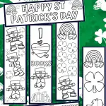 St Patrick's Day Bookmarks to Color (Free Printables)