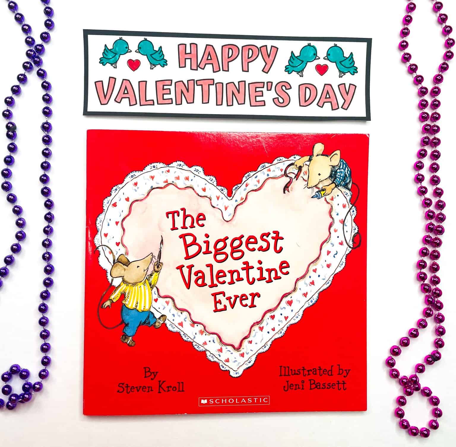 6 Free Printable Valentine Bookmarks to Color