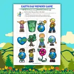 Free Earth Day Memory Game Printable for Kids