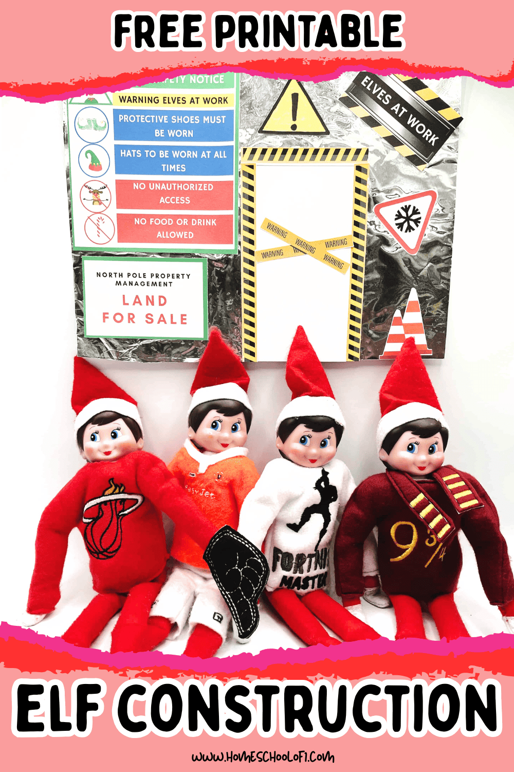 Free Elf Door Under Construction Printable