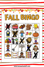 Free Fall Bingo Printables (instant download!) - Homeschool of 1