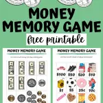 Money Memory Game Printable (Free)