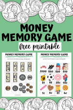 Money Memory Game Printable (free) - Homeschool of 1