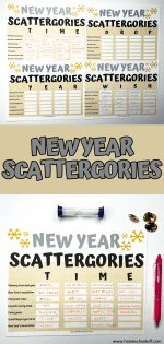 New Year's Scattergories Game (Free Printables)