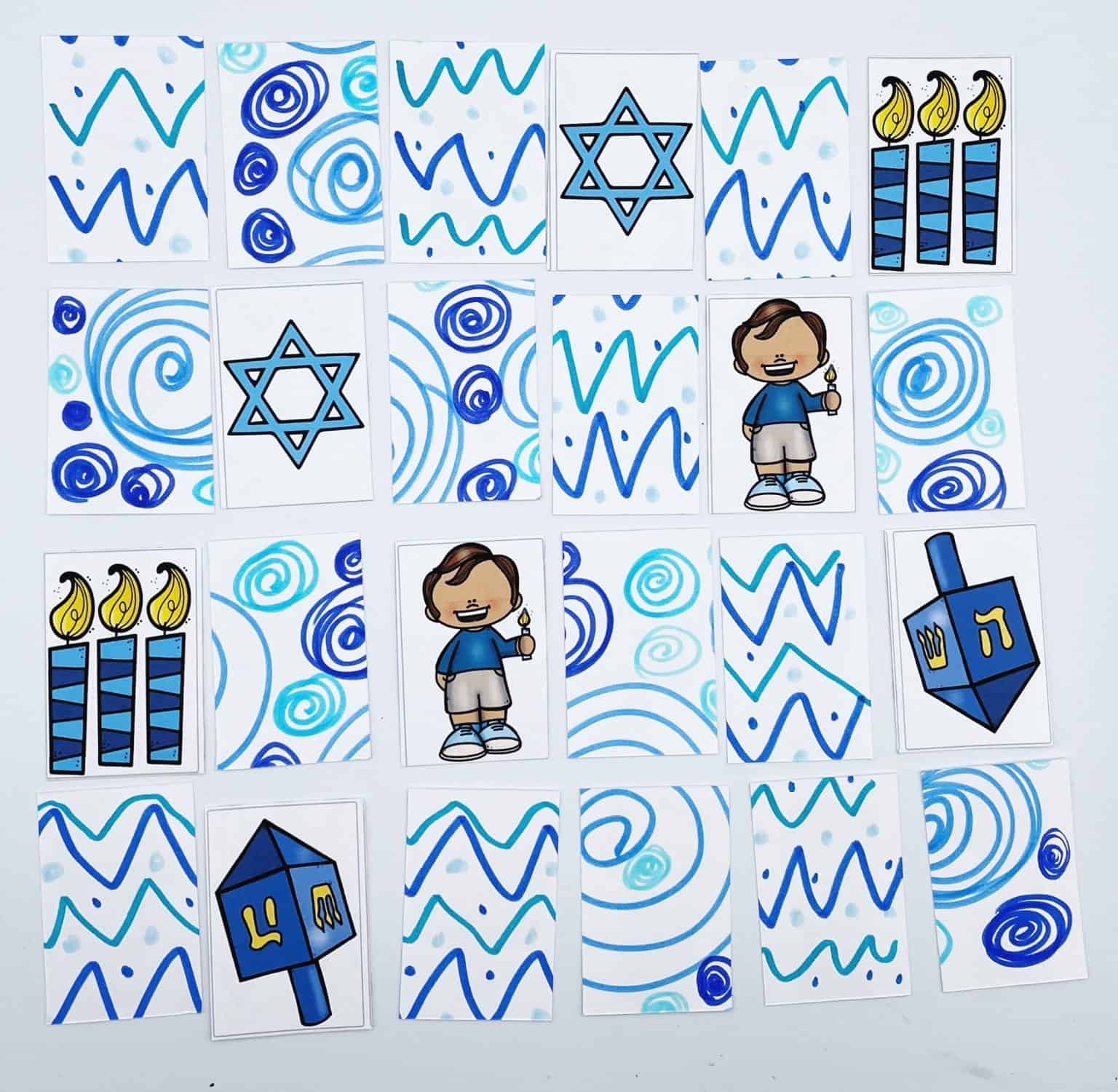 Hanukkah Memory Game Printable