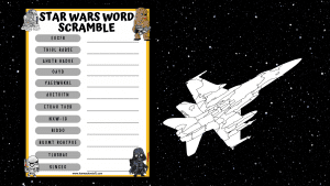 Star Wars Word Scramble (easy & hard versions)