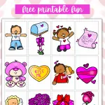 Free Valentine's Day Memory Game Printable