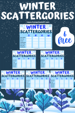 6 Free Winter Scattergories Printables - Homeschool of One