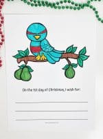 12 Days of Christmas Writing Prompts (Free Printable)