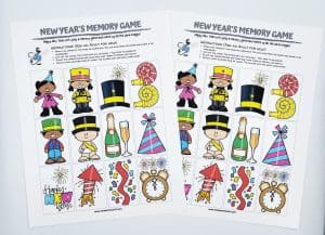 New Year's Eve Memory Game Printable (Free)