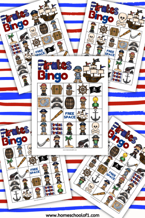 Pirate Bingo Game for Kids (free printable) - Homeschool of 1