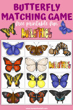 Butterfly Matching Game (free printable) - Homeschool of 1