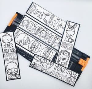 6 Free Printable Easter Bookmarks to Color