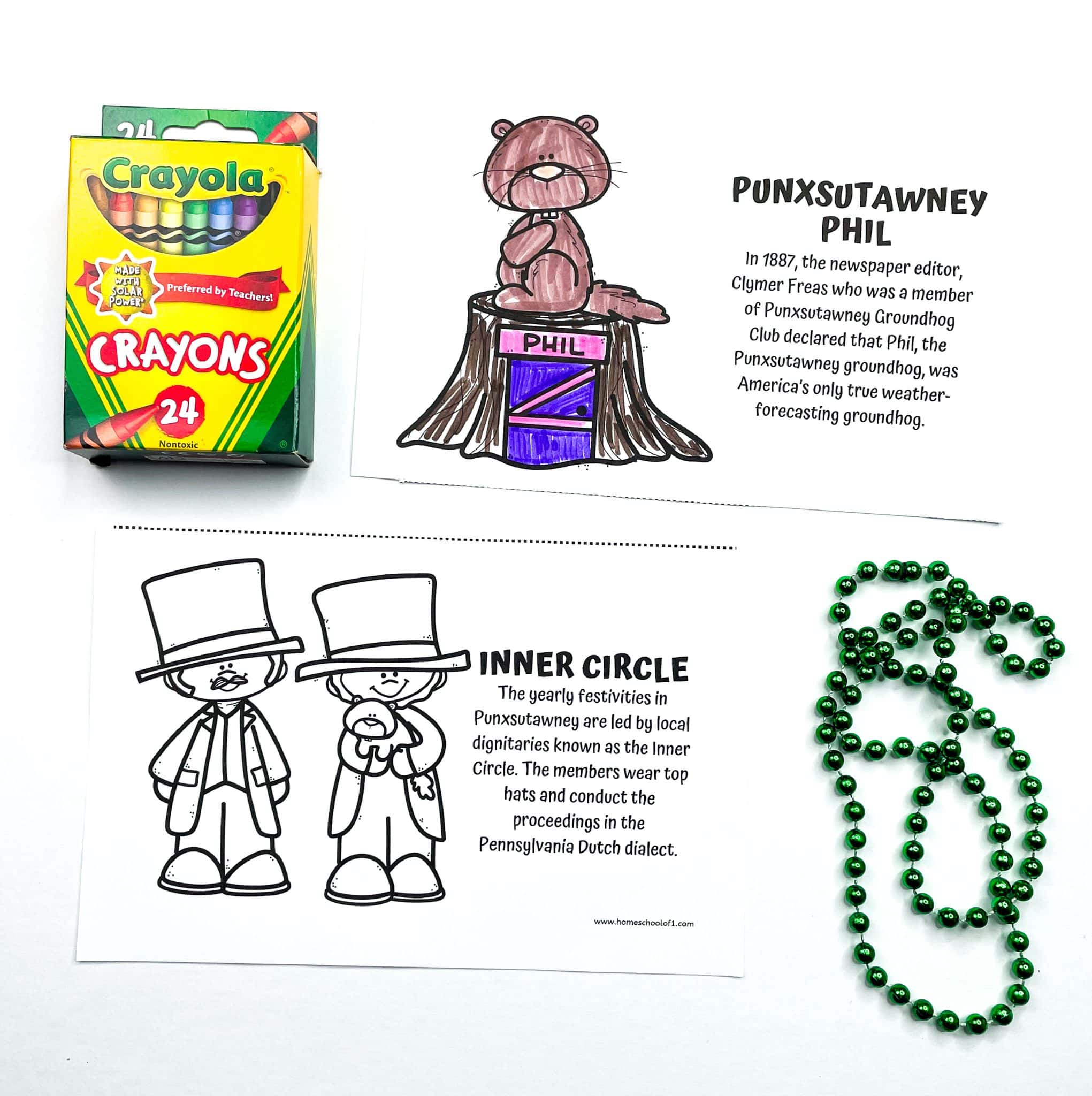 Free History of Groundhog Day Worksheet