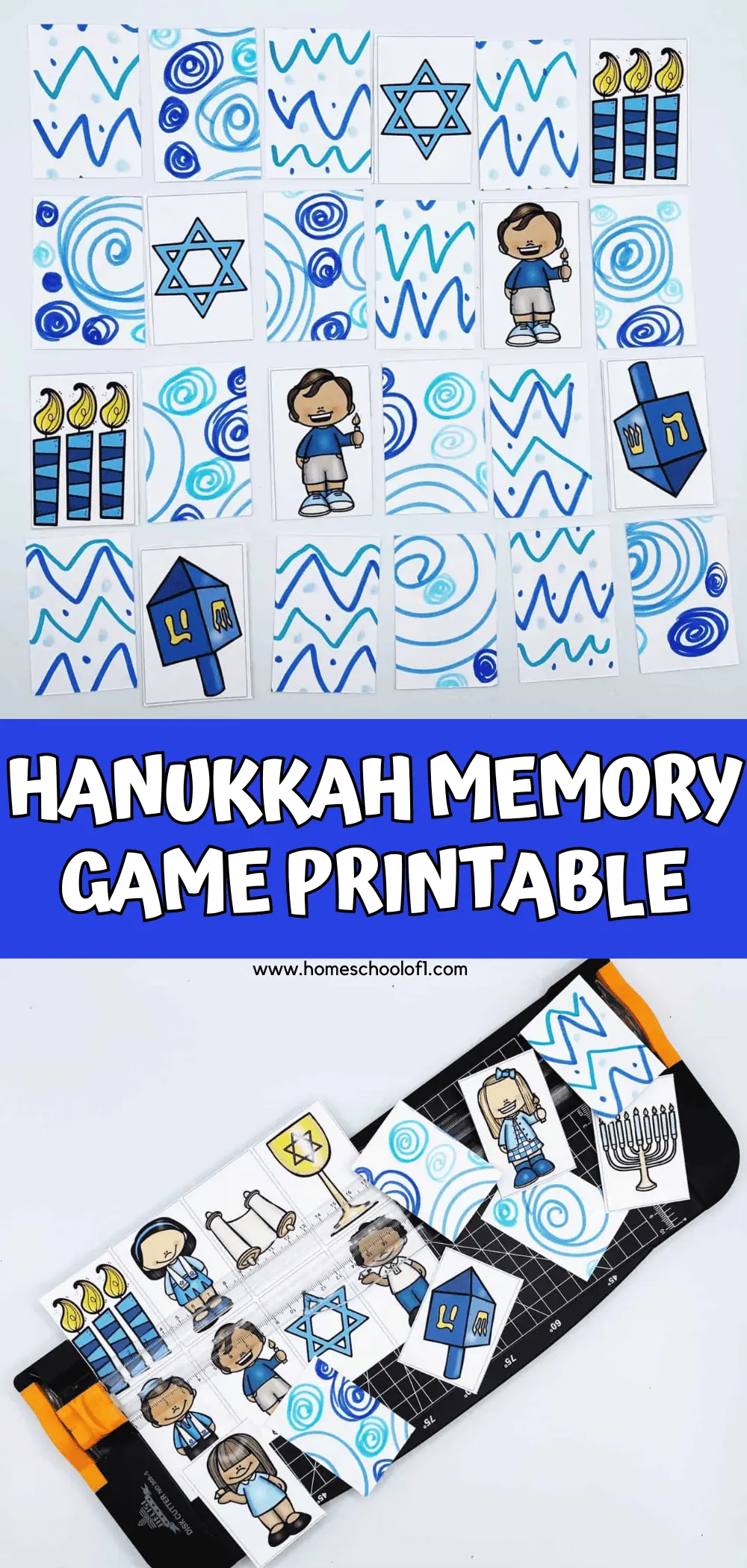 Hanukkah Memory Game Printable