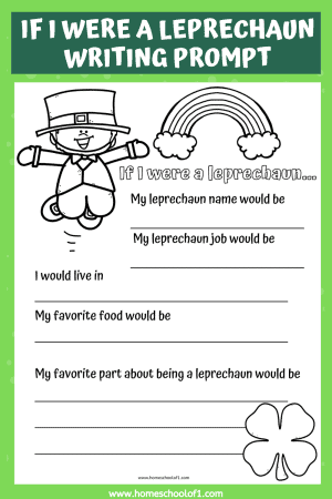 If I Were a Leprechaun Writing Worksheet (free download)
