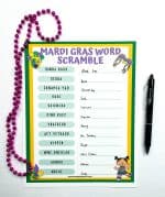 Mardi Gras Word Scramble With Answers (Free Printable)