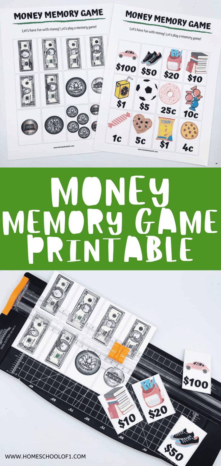 Money Memory Game Printable (Free)