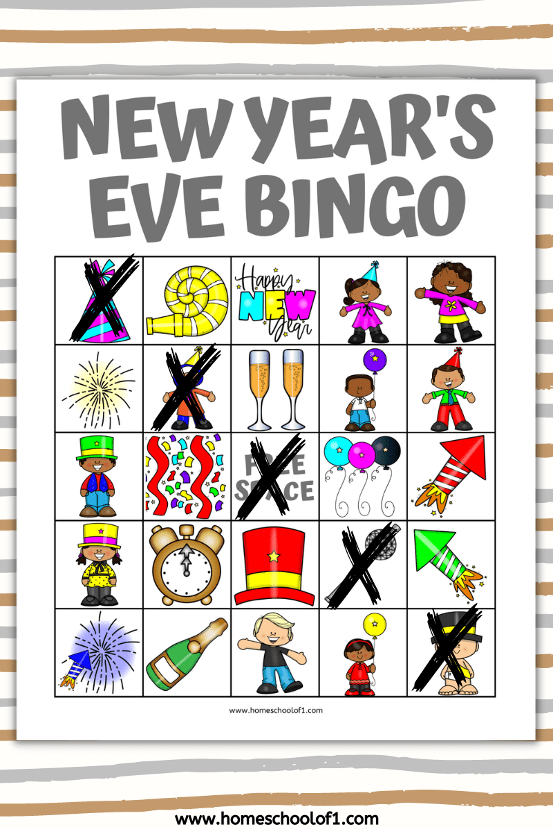 New Year's Eve Bingo Printable - Homeschool of 1