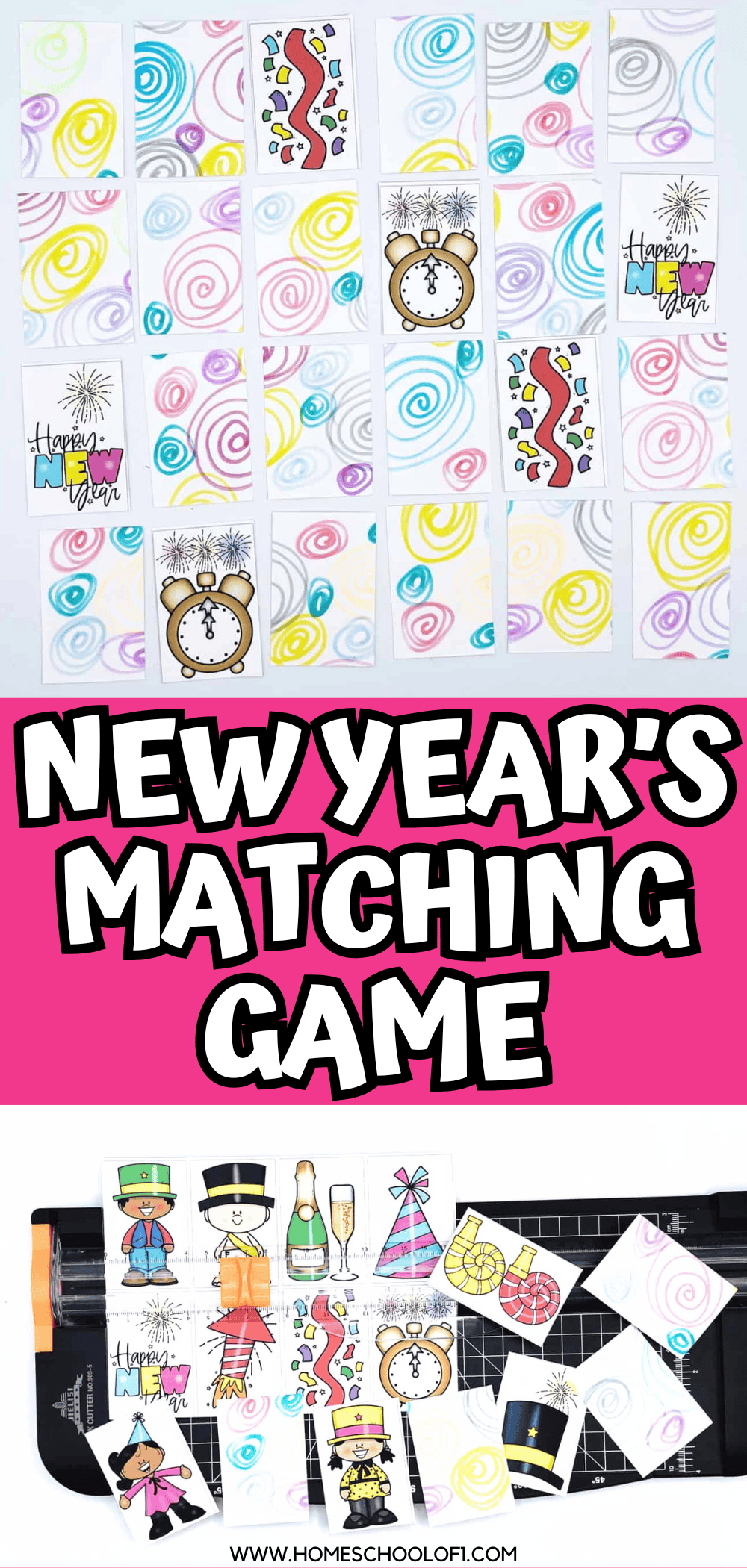 New Year's Eve Memory Game Printable (Free)