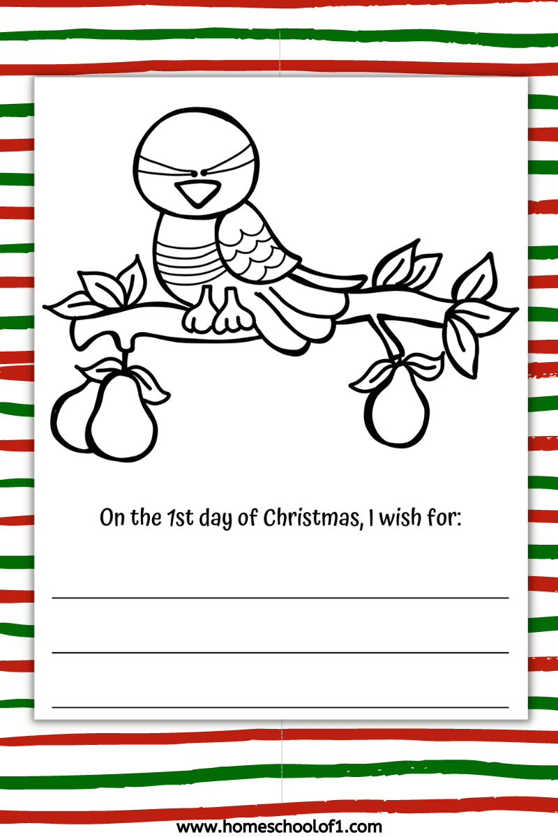 12 Days of Christmas Wishes - A Fun Writing Activity (free)