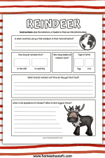 Life Cycle of a Reindeer Worksheets (8 free printables)