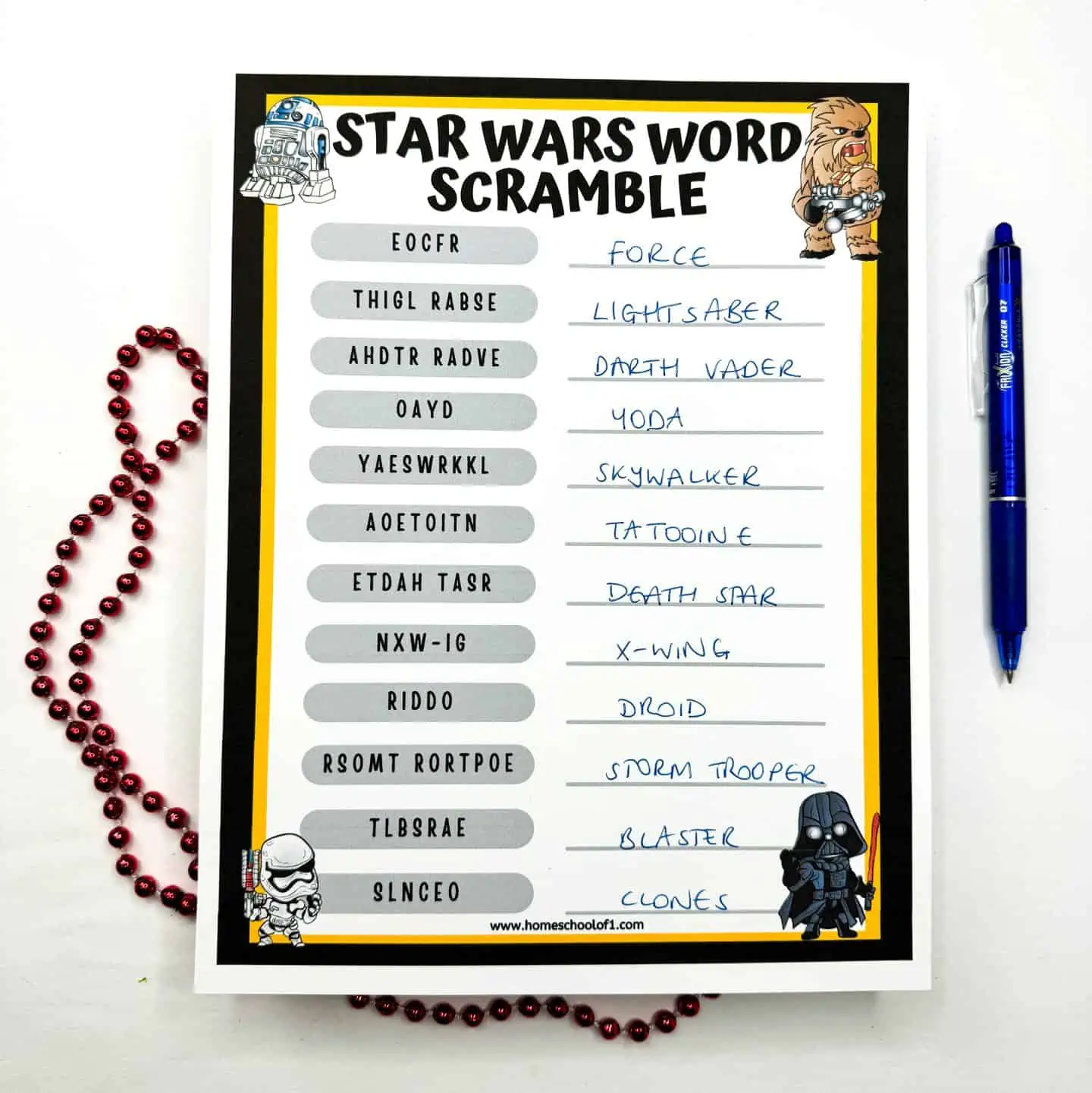 40 Free Word Scramble Worksheets (With Answers)