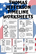 Thomas Jefferson Worksheet and Coloring Pages for Kids