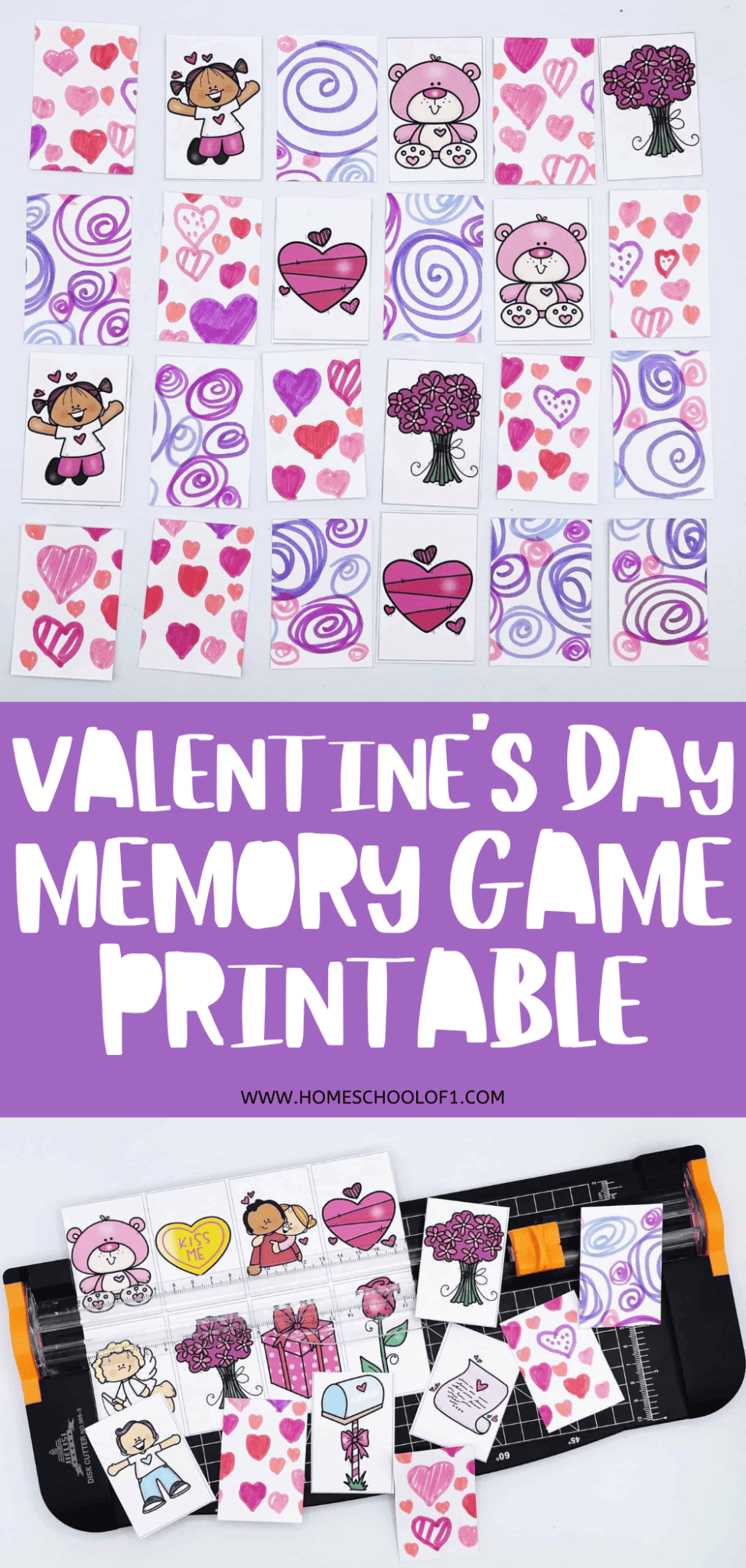 Free Valentine's Day Memory Game Printable
