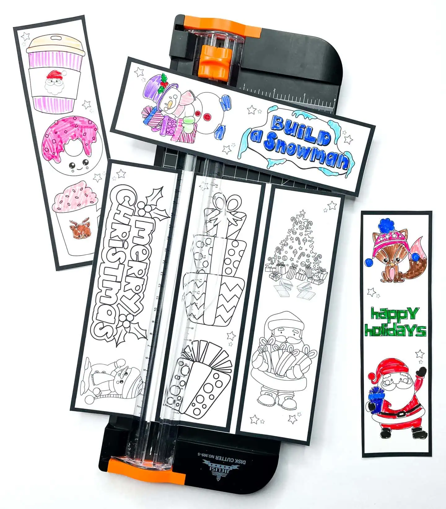6 Free Printable Christmas Bookmarks To Color