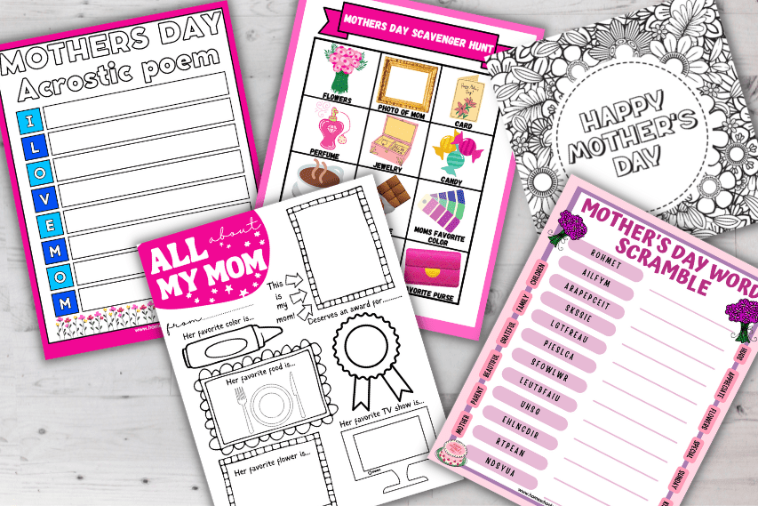 Mother's Day Printables & Gift Ideas - Homeschool of 1