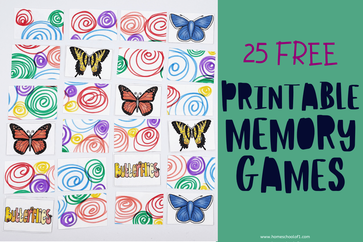 32 Free Printable Memory Games For Kids