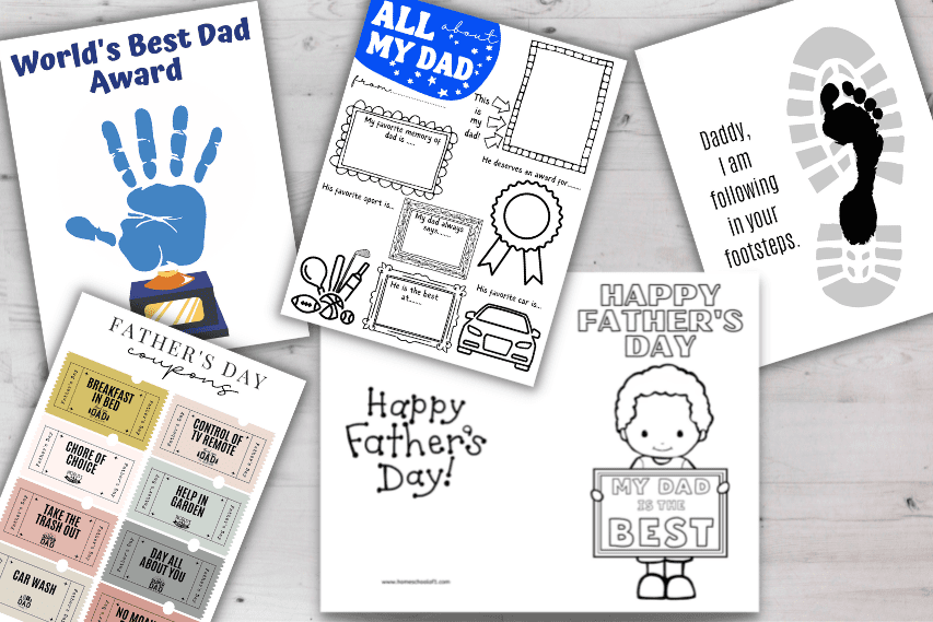 Free Father's Day Printables & Gift Ideas - Homeschool of 1