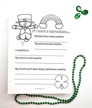If I Were A Leprechaun Writing Prompt (Free Printable)