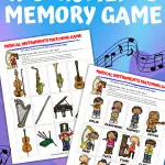 Musical Instrument Matching Game Printable (Free)
