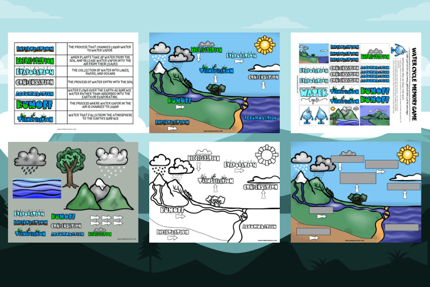 Free Printable Water Cycle Worksheets for Kids