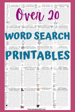 25 Free Word Search Printables - Homeschool of 1