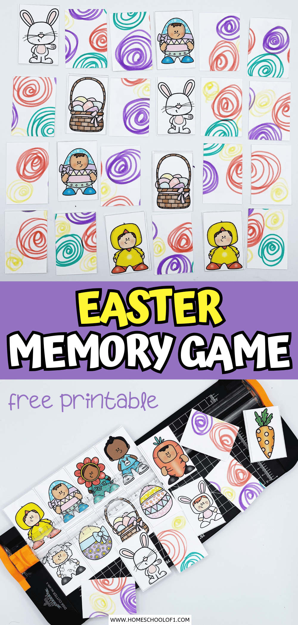 Free Easter Memory Game Printable for Kids