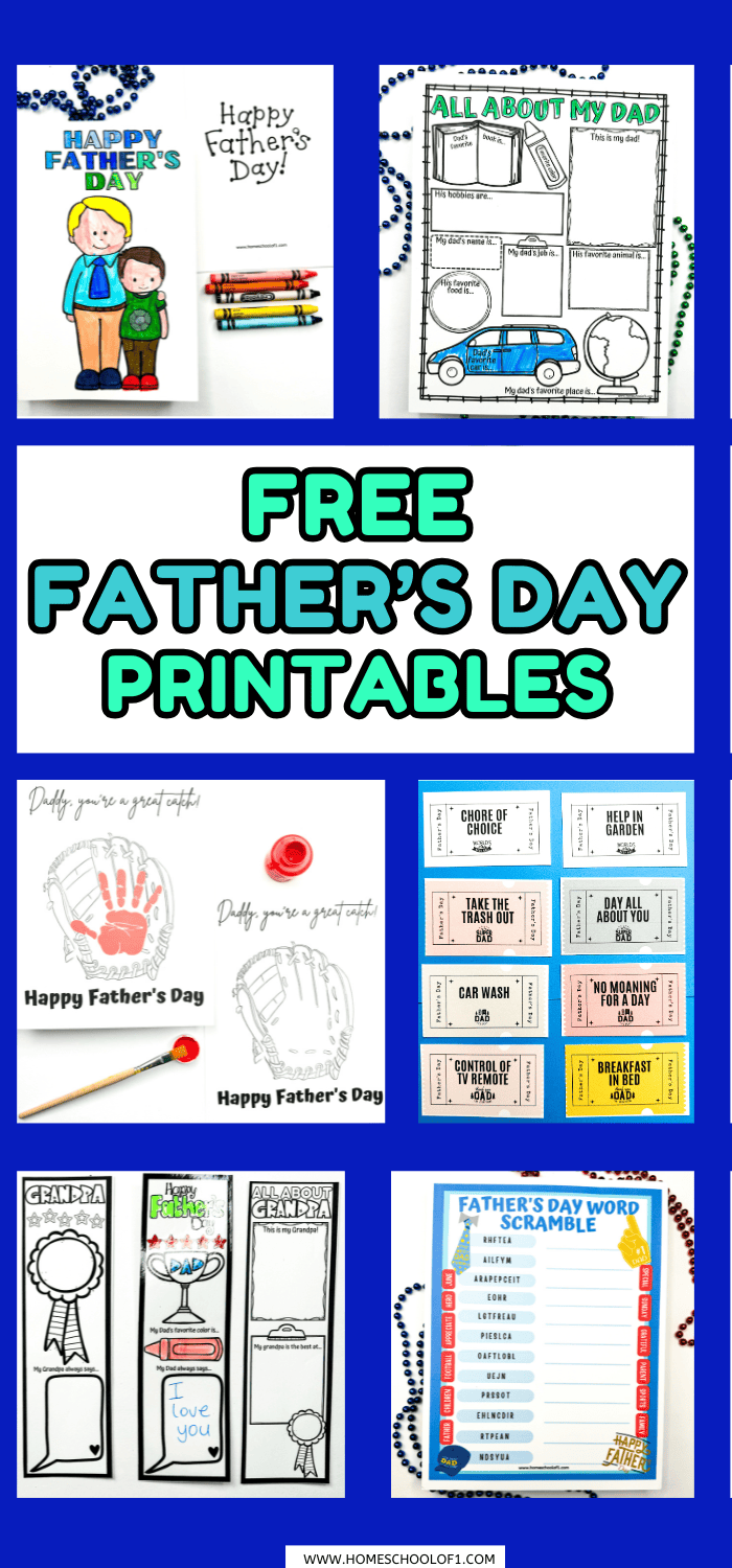 Free Father's Day Printables Kids Will Love to Make