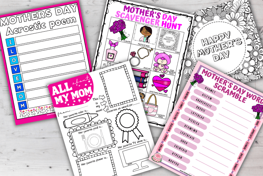 Mother's Day Printables & Gift Ideas - Homeschool of 1