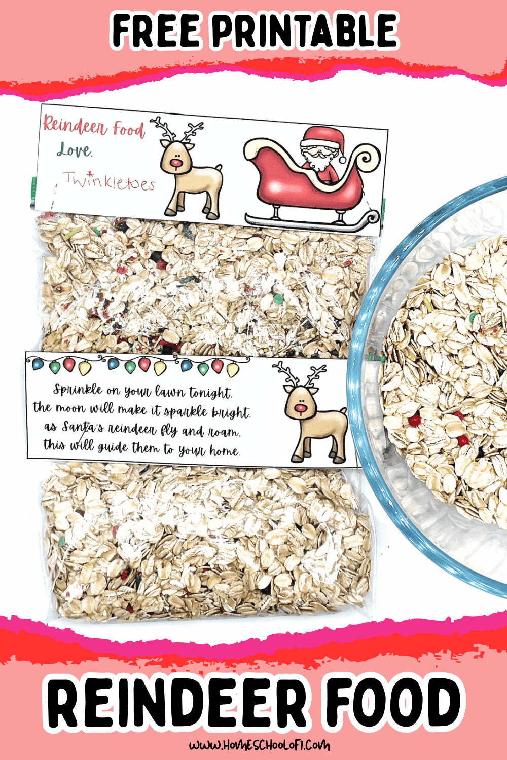 Free Reindeer Food Printable & Magic Recipe